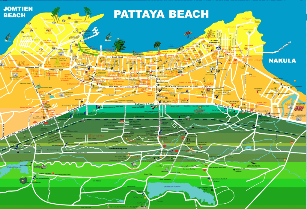pattaya_stadtplan | Flashpacking4Life