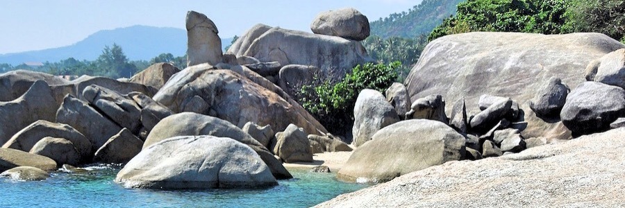 Großmutter und Großvater Felsen Koh Samui Thailand Sehenswürdigkeiten ...